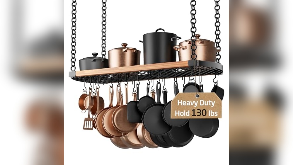 Buy Kitchen Ceiling Canopy Hanging Pot Rack For Ultimate Cookware ...